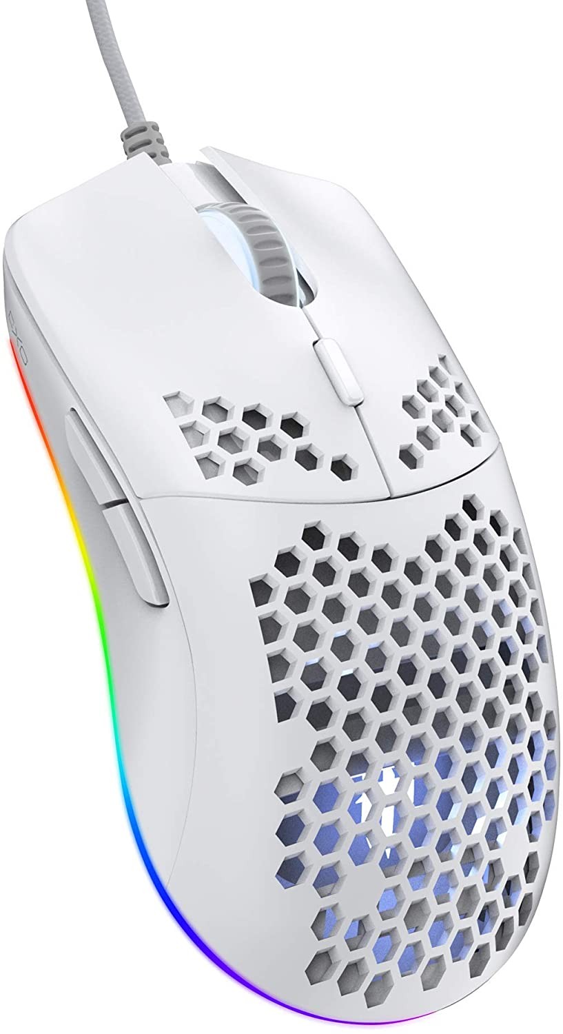 Tecware Mouse - EXO L+ , 12K DPI RGB Gaming Mouse White